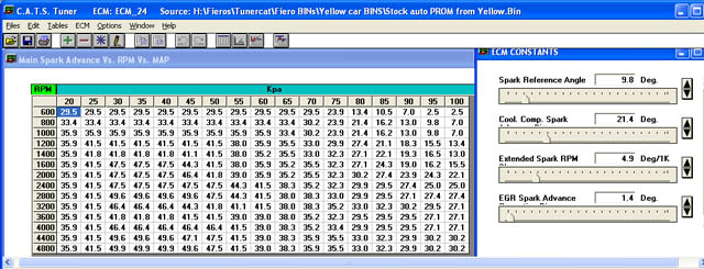 ECM Timing table help. Are values absolute? - Pennock's Fiero Forum